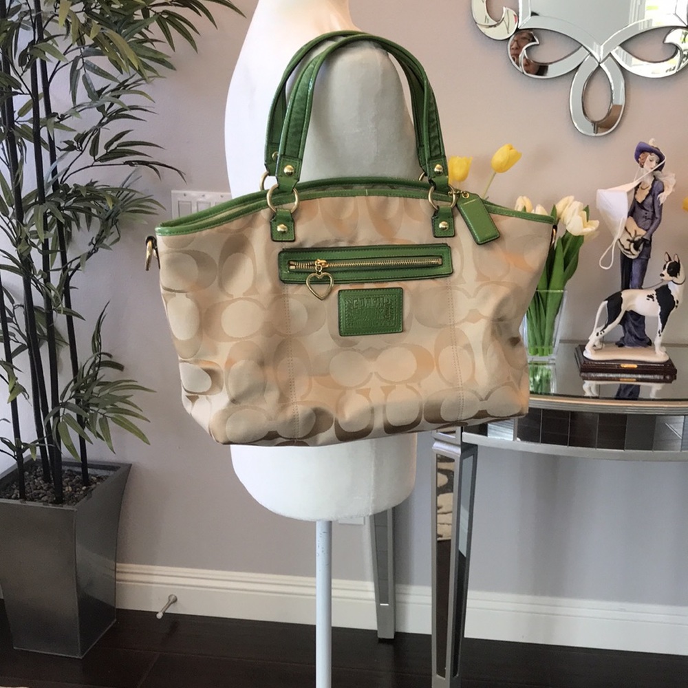 Coach Monogram Tote Bag With Shoulder Strap - Gem